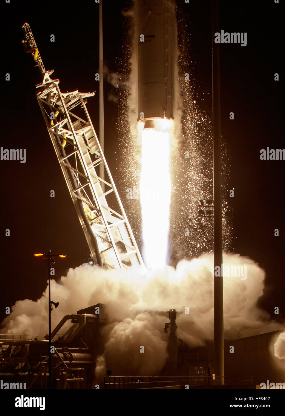 The Antares rocket, launched from NASA's Wallops Flight Facility ...