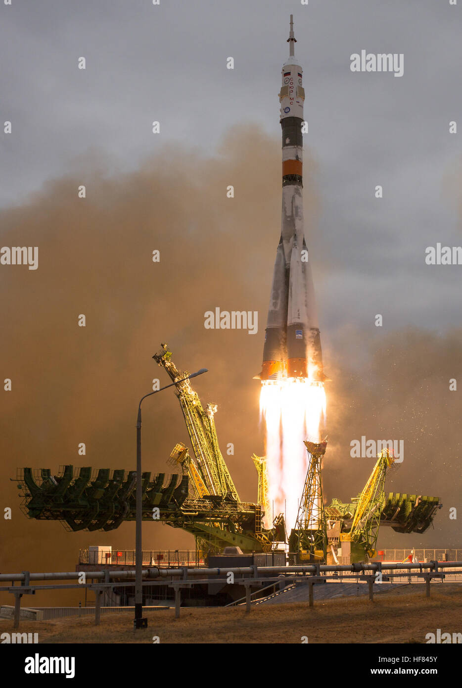 The Soyuz MS-02 rocket launched from Baikonur Cosmodrome on October 19, 2016, carrying ...