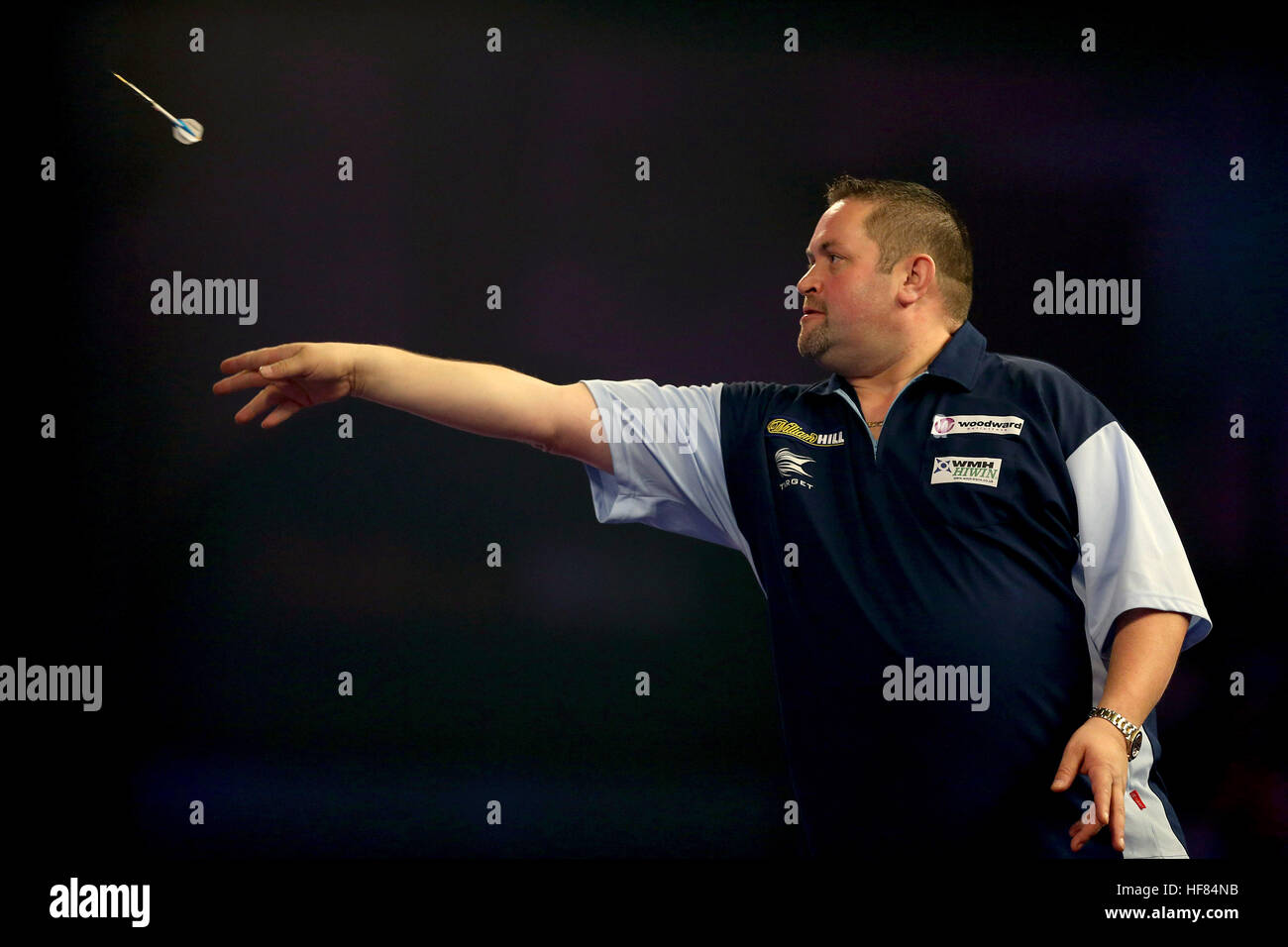 Alan Norris in action during day ten of the William Hill World Darts ...