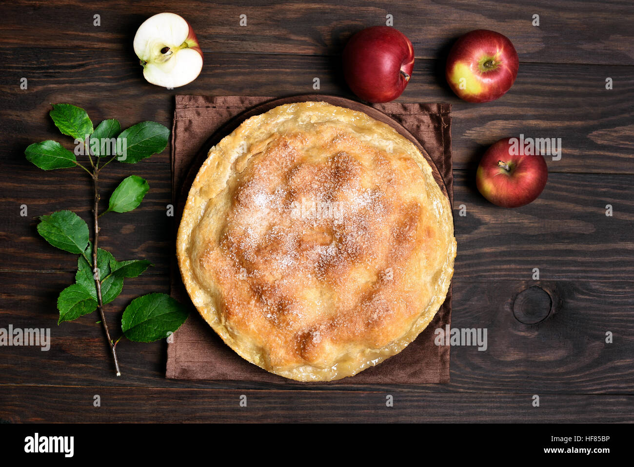 Top view pie on hi-res stock photography and images - Alamy