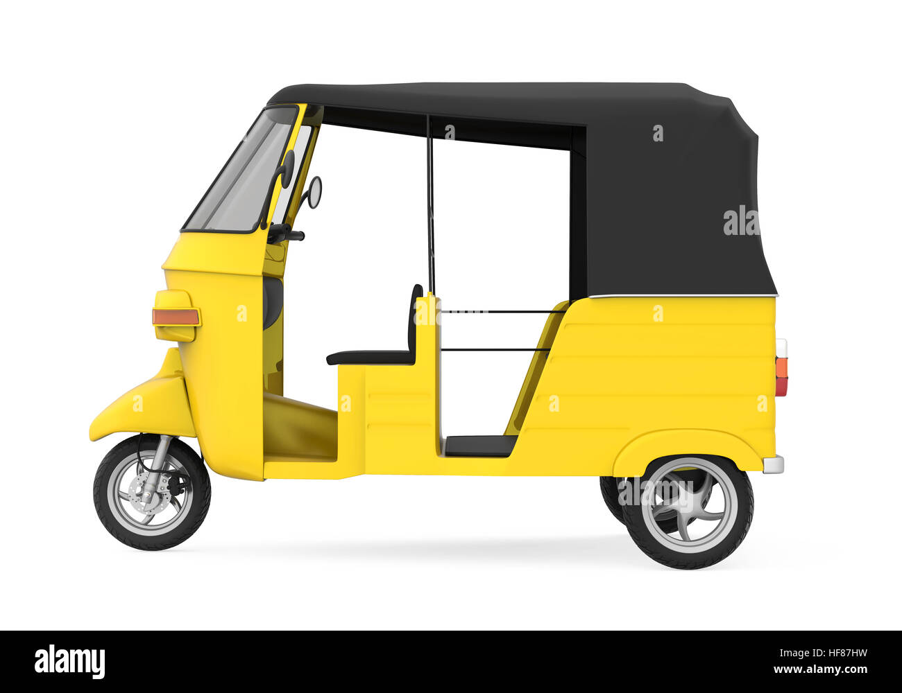 Yellow Auto Rickshaw Stock Photo - Alamy