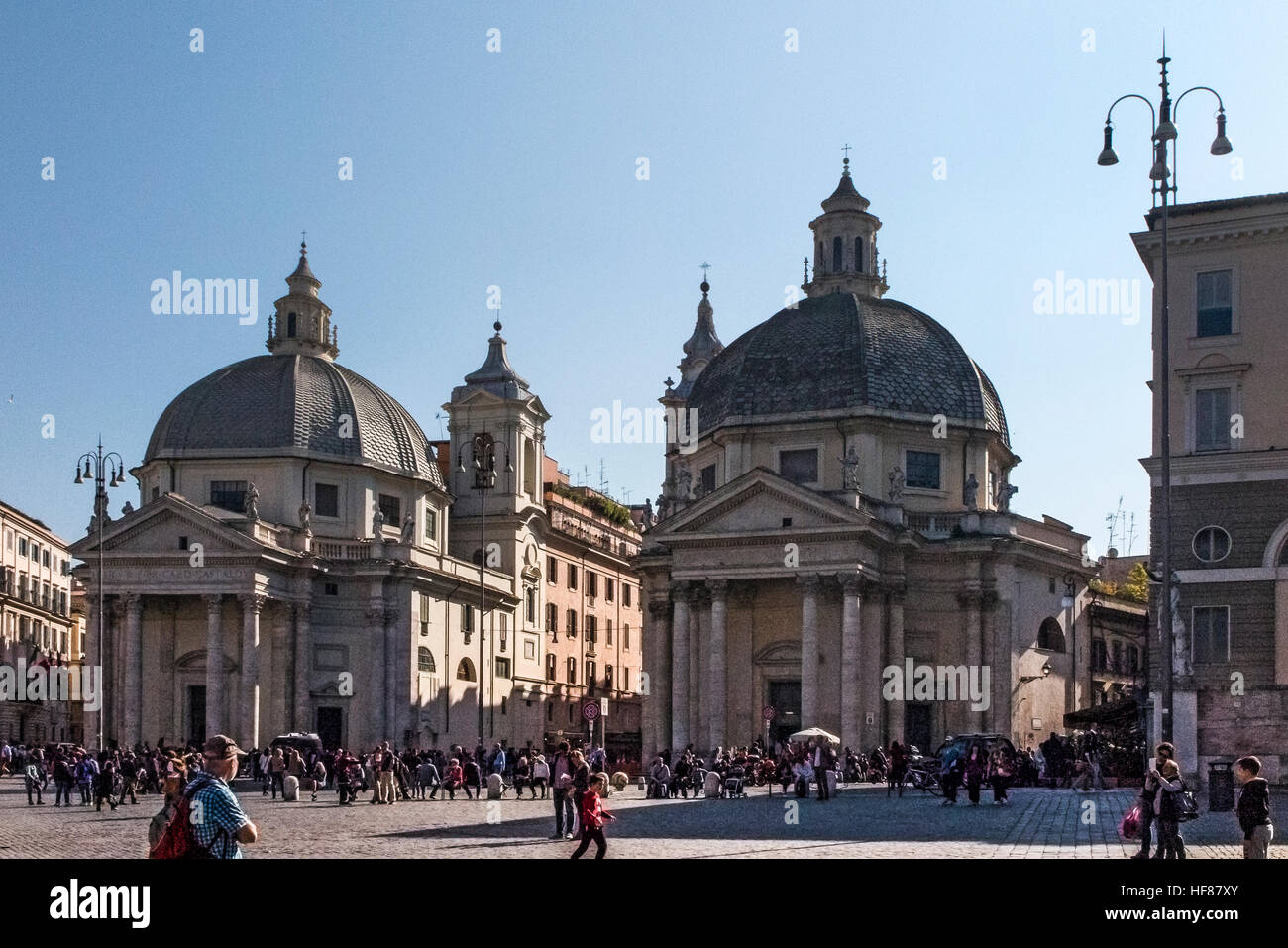 Piazza del Popolo Rome Italy Stock Photo - Alamy