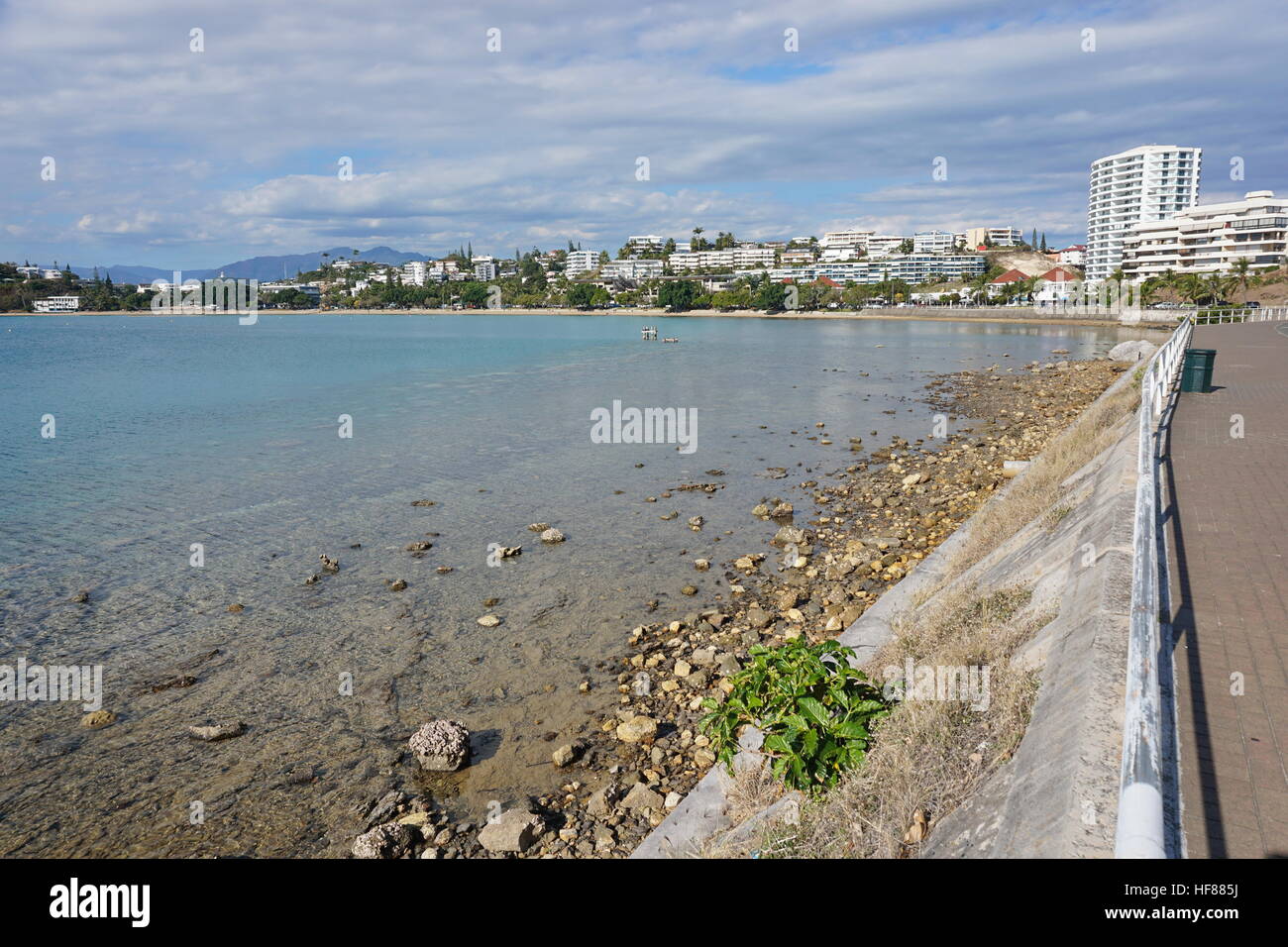 Coastal city of Noumea, the Lemon bay, Grande Terre island, New ...