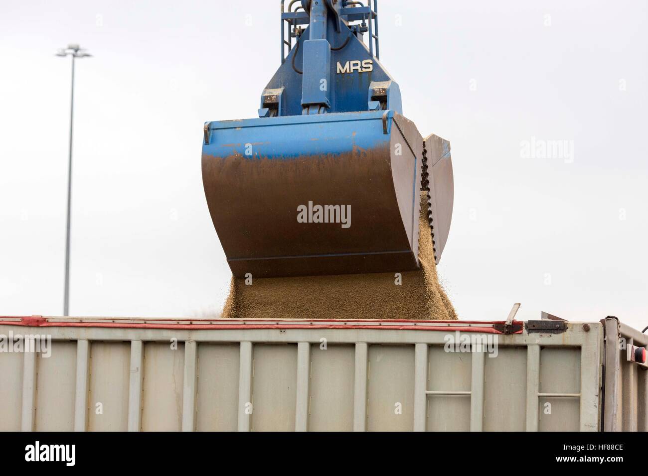Associated British Ports - Garston , Liverpool . Unloading a ship Stock ...