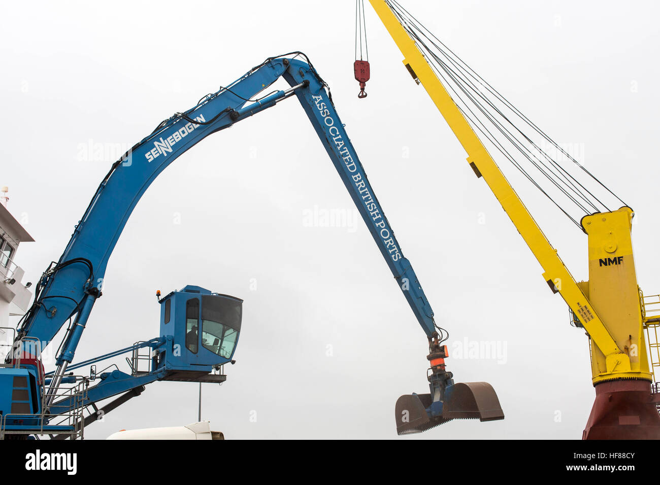 Associated British Ports - Garston , Liverpool . Unloading a ship Stock ...