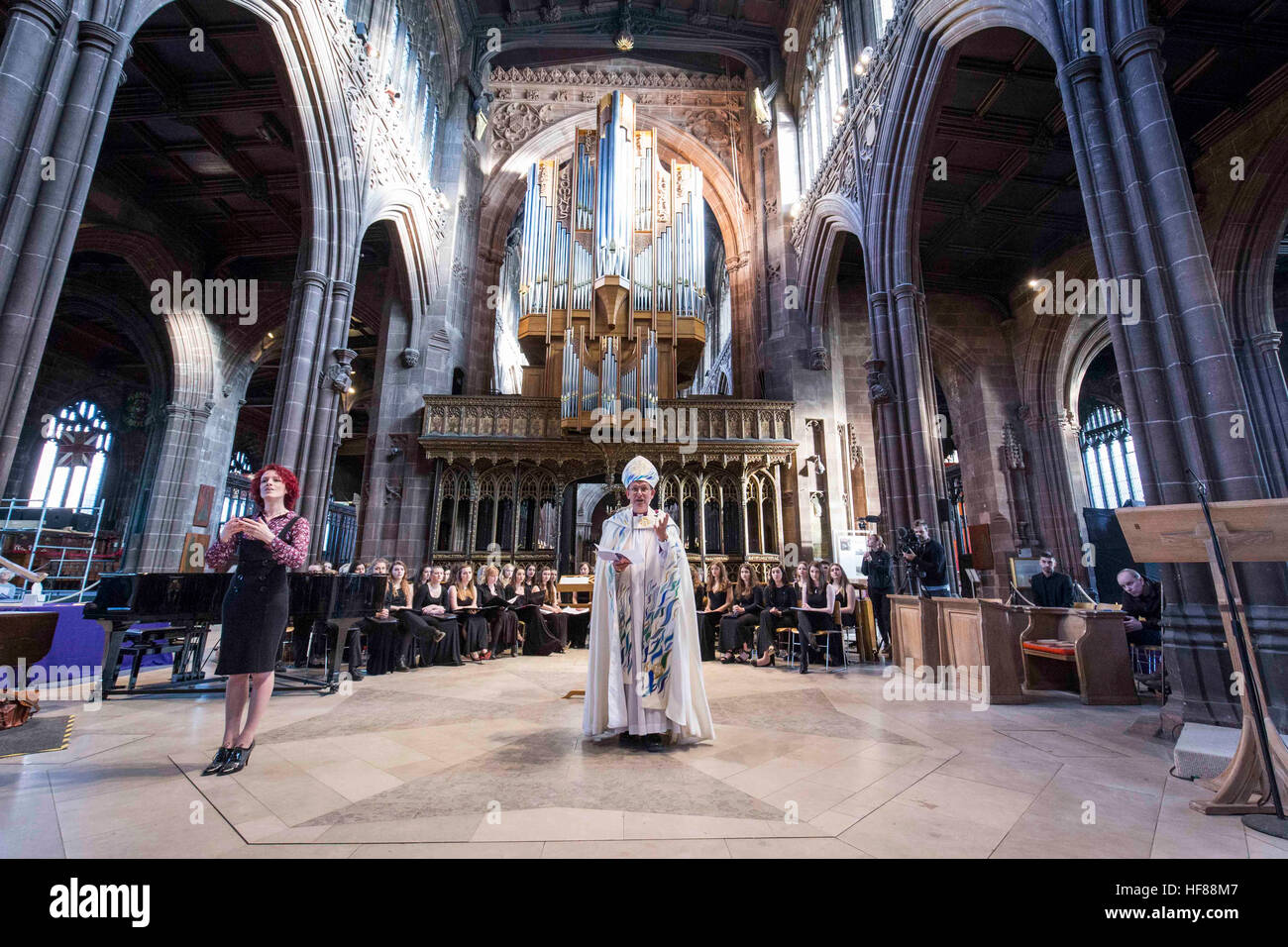 Church interior with sermon hi-res stock photography and images - Alamy