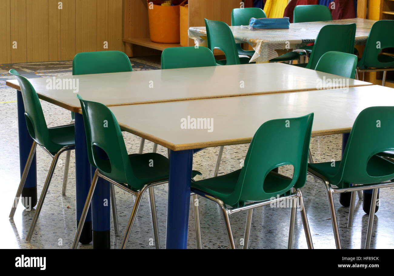 Chairs benches school kids no hi-res stock photography and images - Alamy