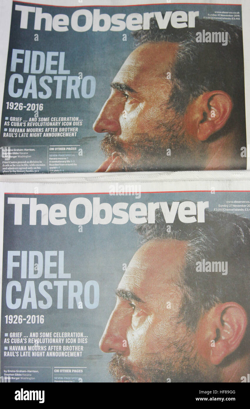 British and international newspapers react to Fidel Castro's death ...