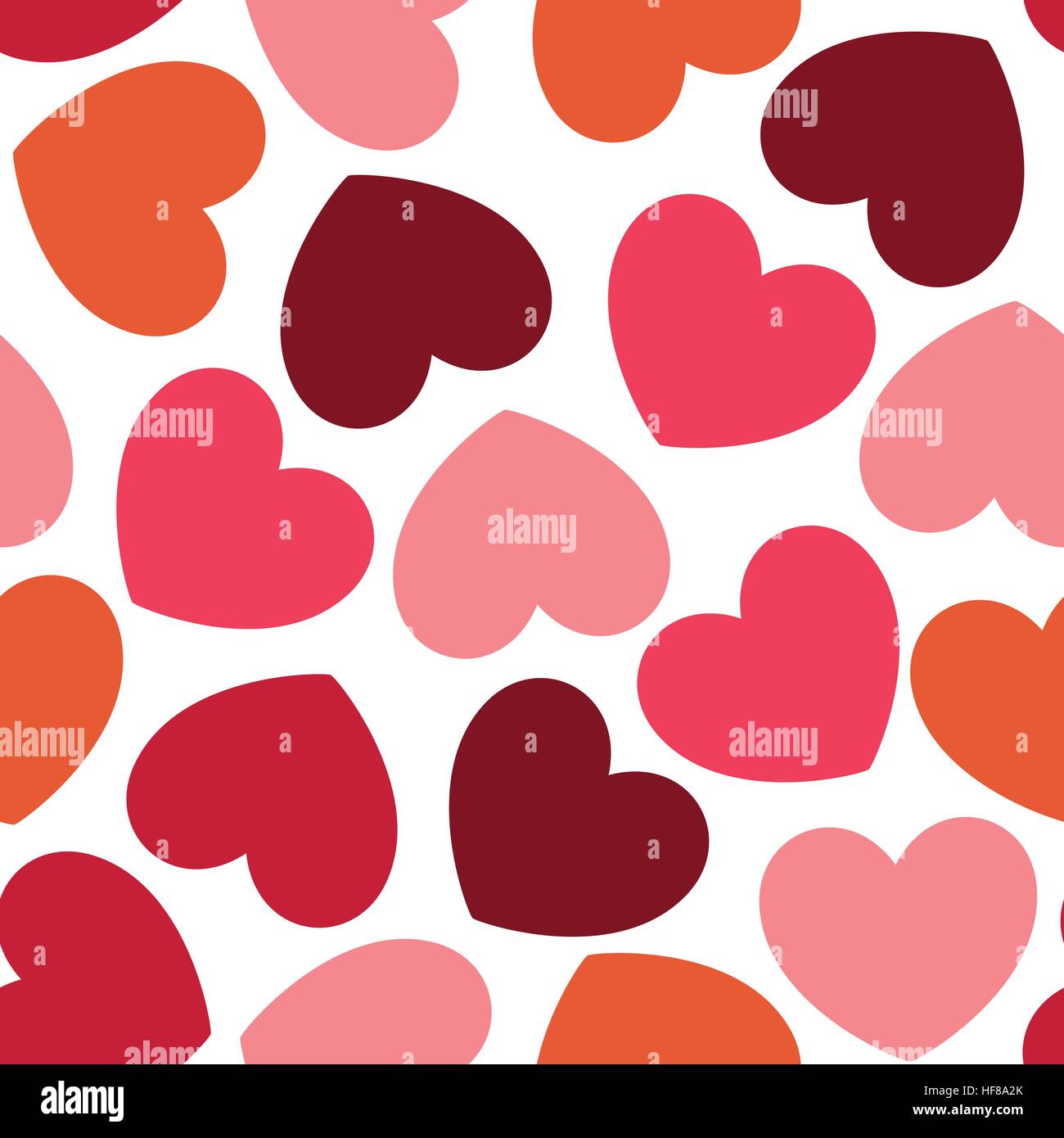 Seamless pattern with hearts. Romantic texture. Background with red ...