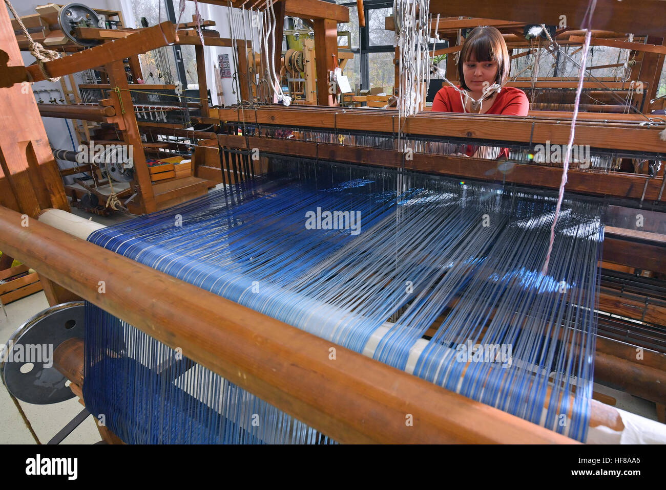 Melanie Schulz, student of textile arts at the Burg Giebichenstein ...