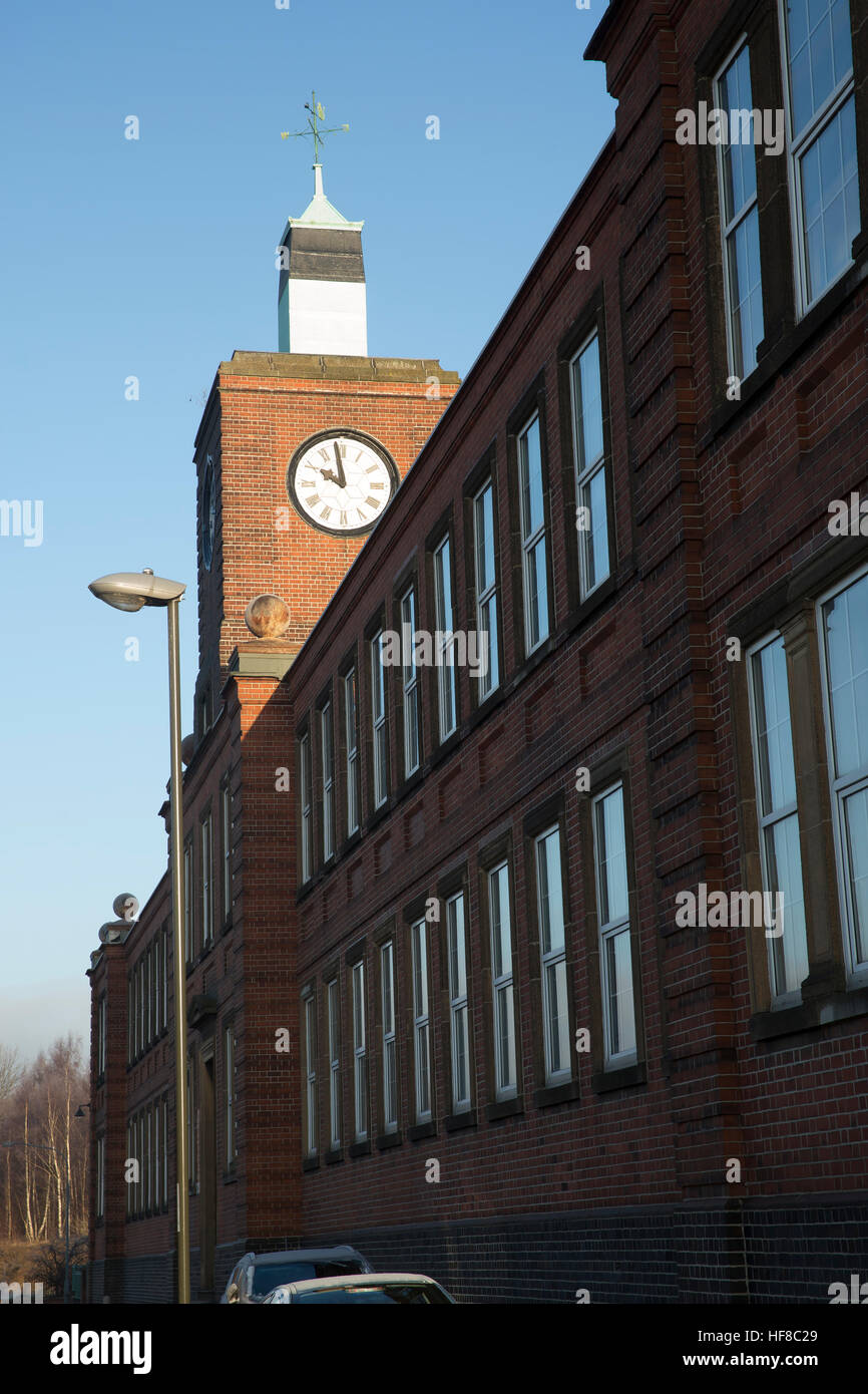 Chesterfield,UK,Blue Skies over the Clocktower Business Centre in ...