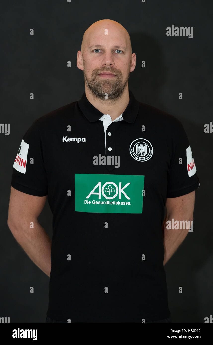 German national handball team vice coach Axel Kramer poses for a ...