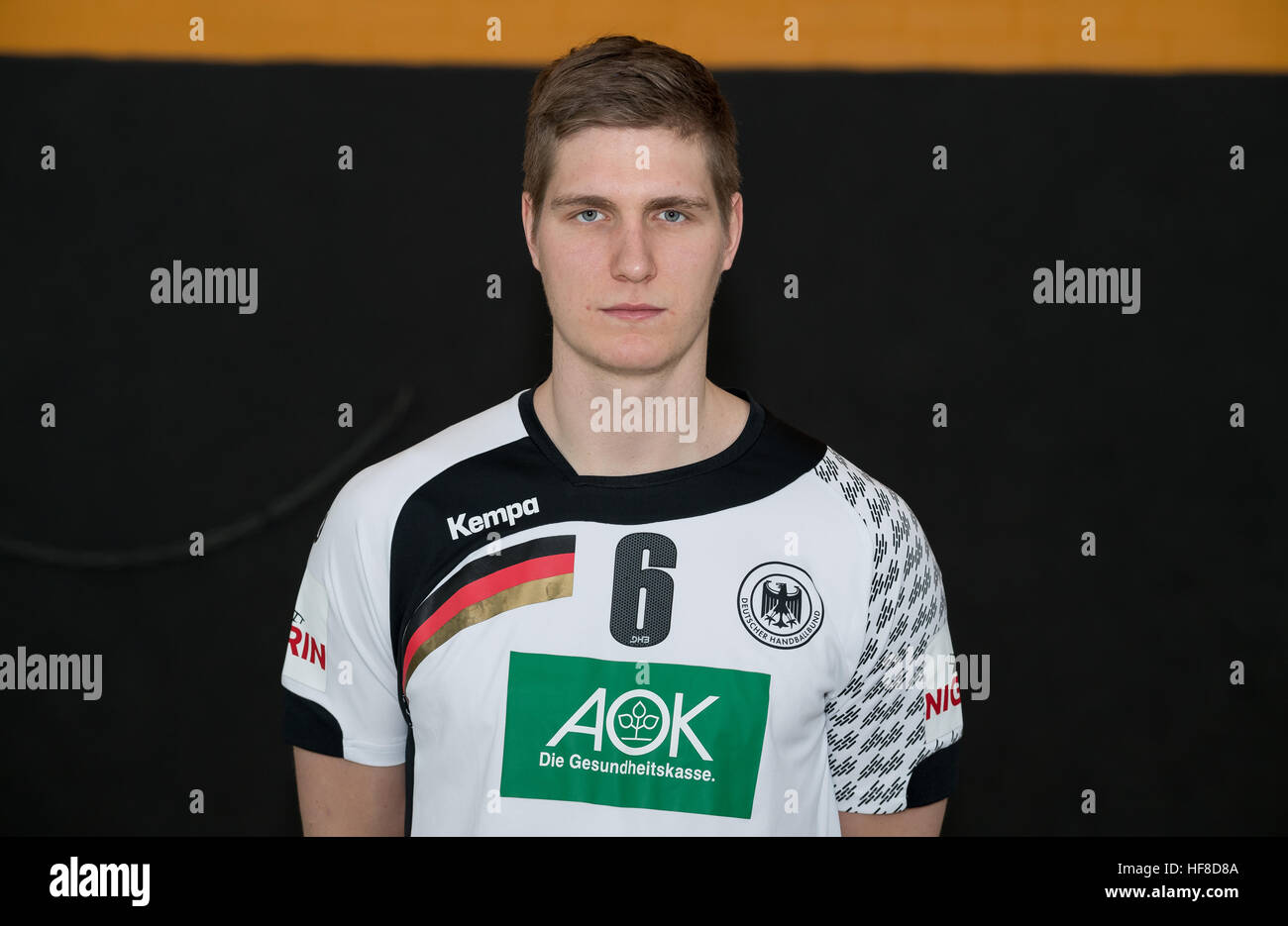 Kamen, Germany. 28th Dec, 2016. German national handball team player ...