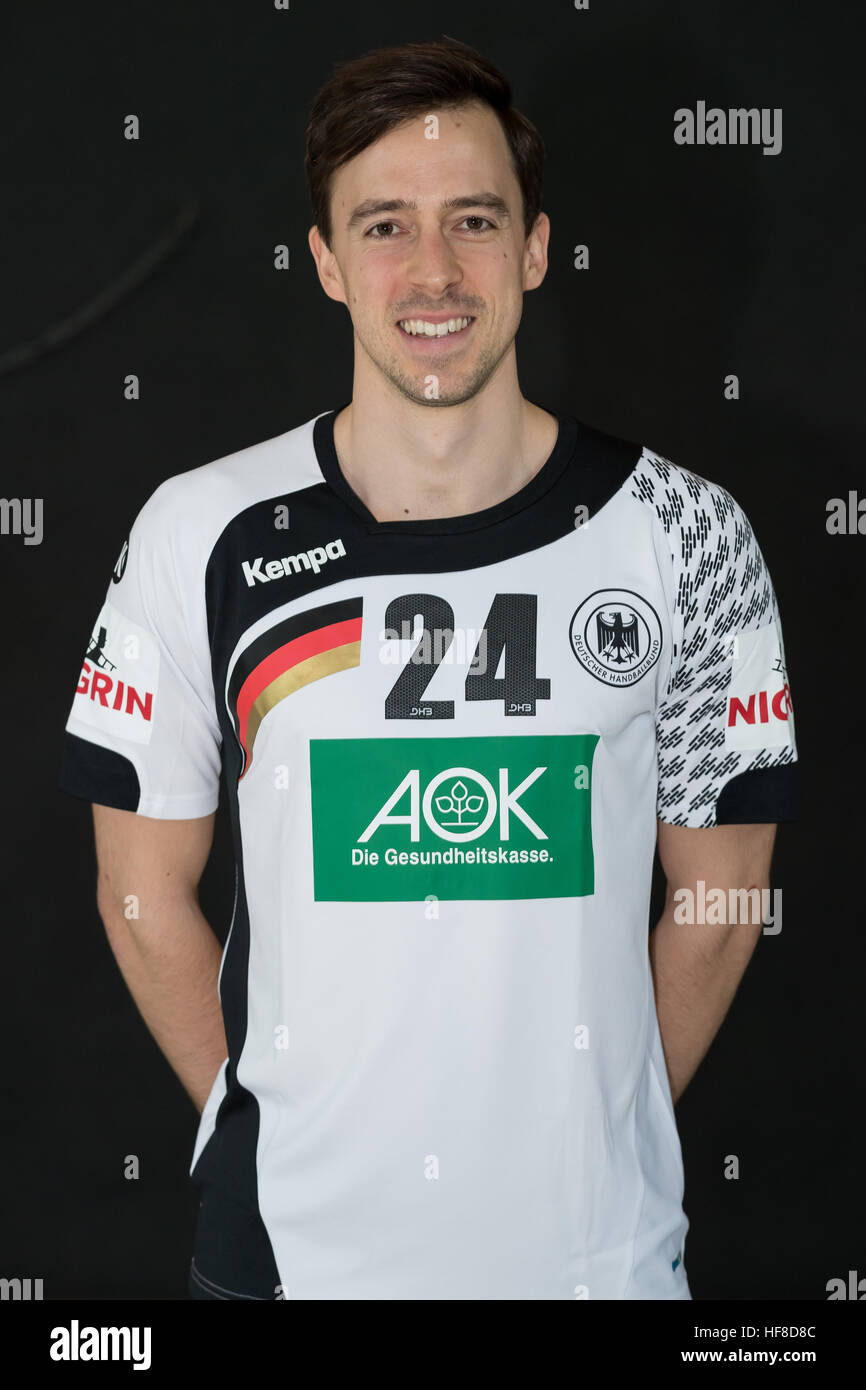 Kamen, Germany. 28th Dec, 2016. German national handball team player ...