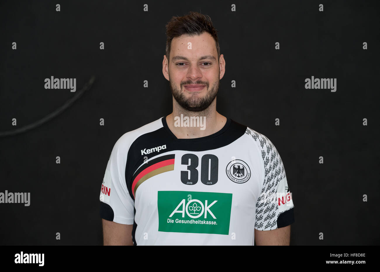 Kamen, Germany. 28th Dec, 2016. German national handball team player ...