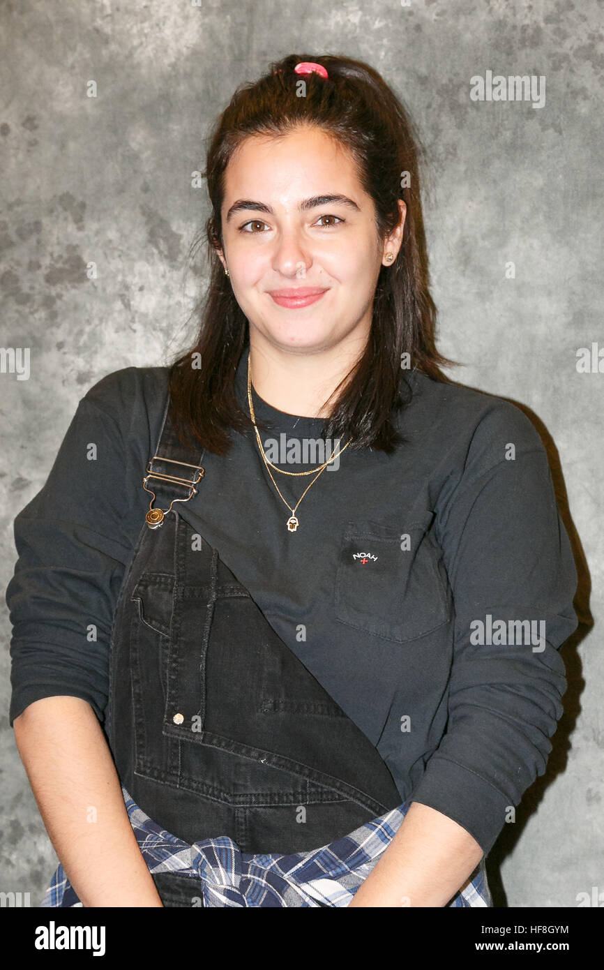 Actress Alanna Masterson poses for the cameras during the 11th ...