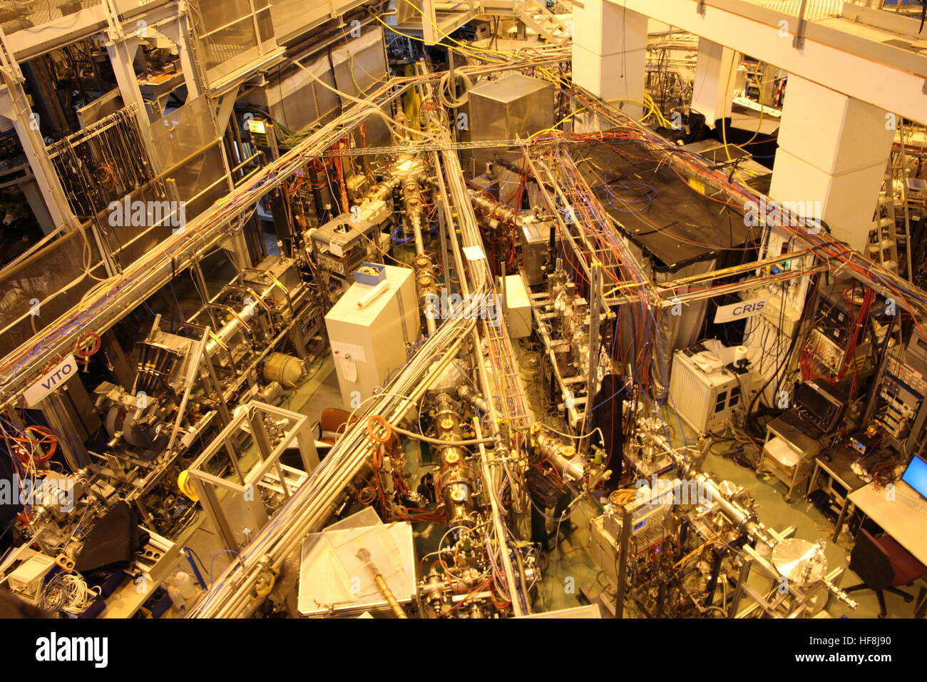 View of the experiment hall of the so-called Isolde experiment at the ...