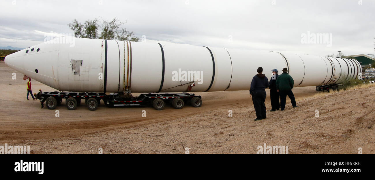 Dec 29, 2016. Tucson AZ. An inert space shuttle solid rocket booster ...