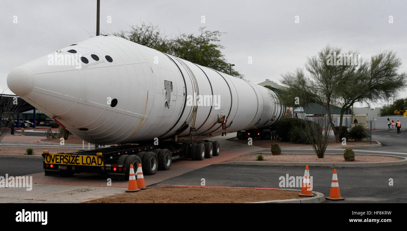 Dec 29, 2016. Tucson AZ. An inert space shuttle solid rocket booster ...