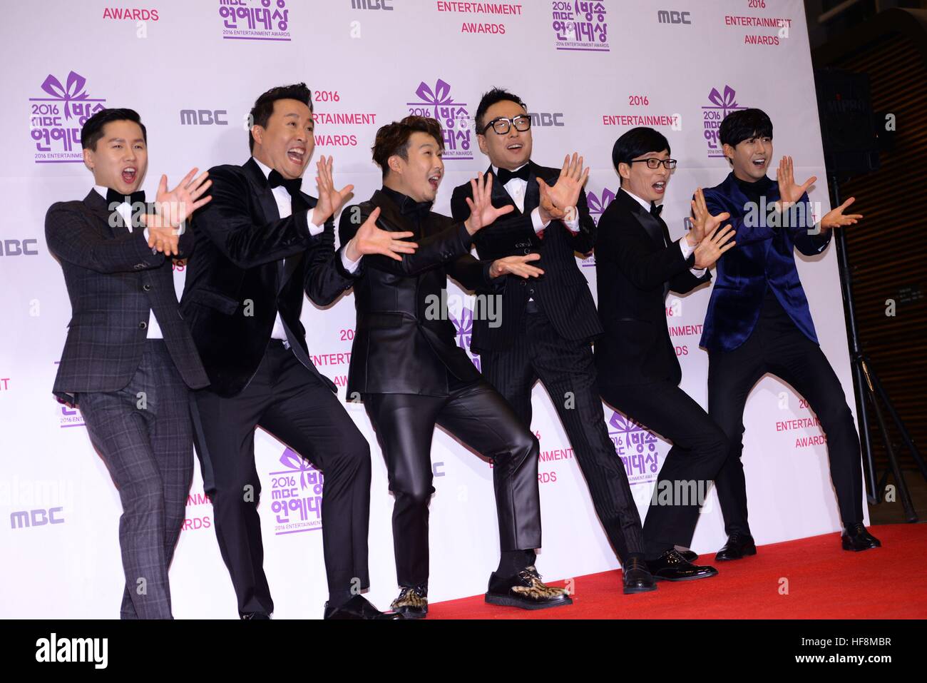 Seoul, Korea. 29th Dec, 2016. Jea-seok Yoo, HAHA, Jun-ha Jeong, Kwang ...