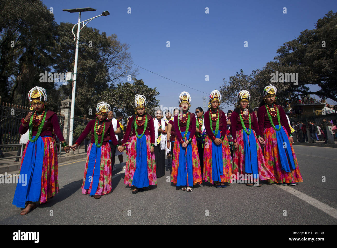 Gurung traditional attire hi-res stock photography and images - Alamy