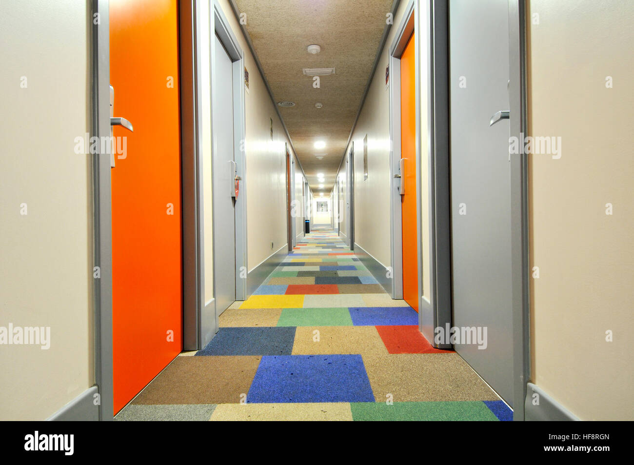 Corridor in a hotel Stock Photo - Alamy