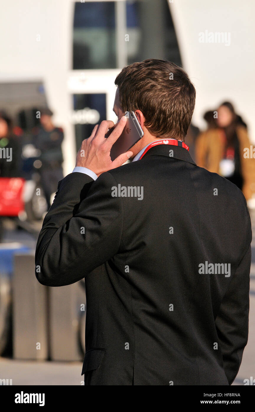 People with mobile phone Stock Photo - Alamy