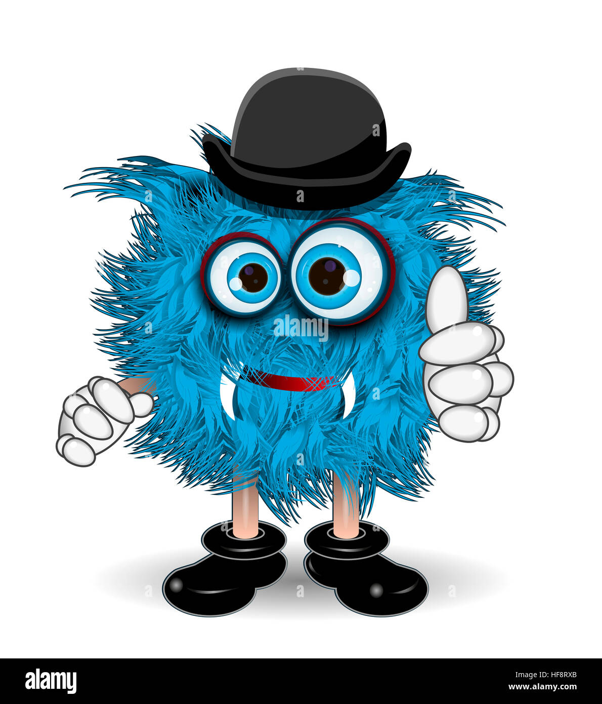 Hairy monster red eyes hi-res stock photography and images - Alamy