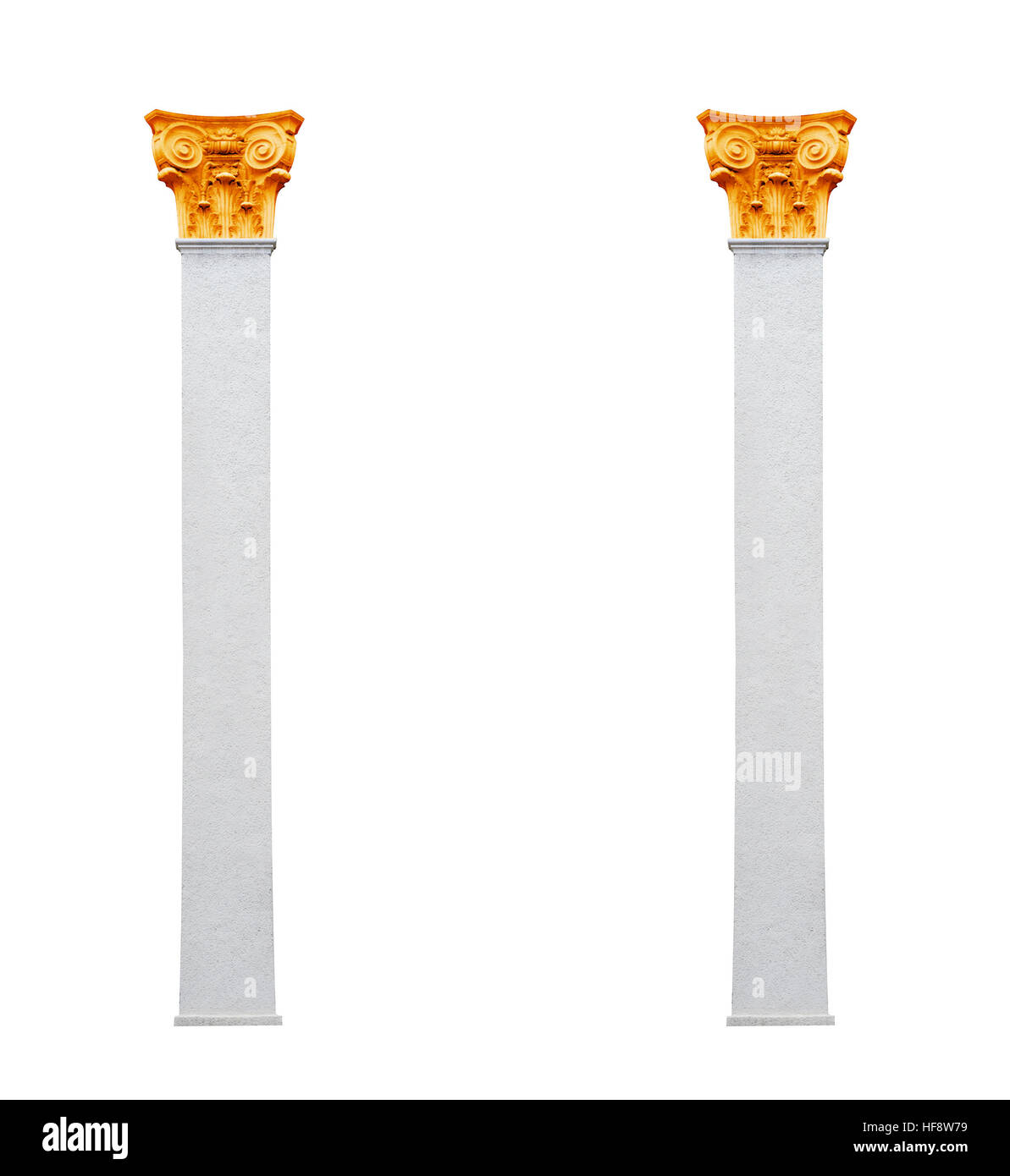 Two stone columns Cut Out Stock Images & Pictures - Alamy