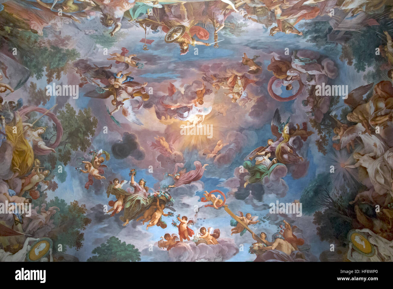 Furius Camillus breaking treaty with Gauls, fresco by Mariano Rossi ...