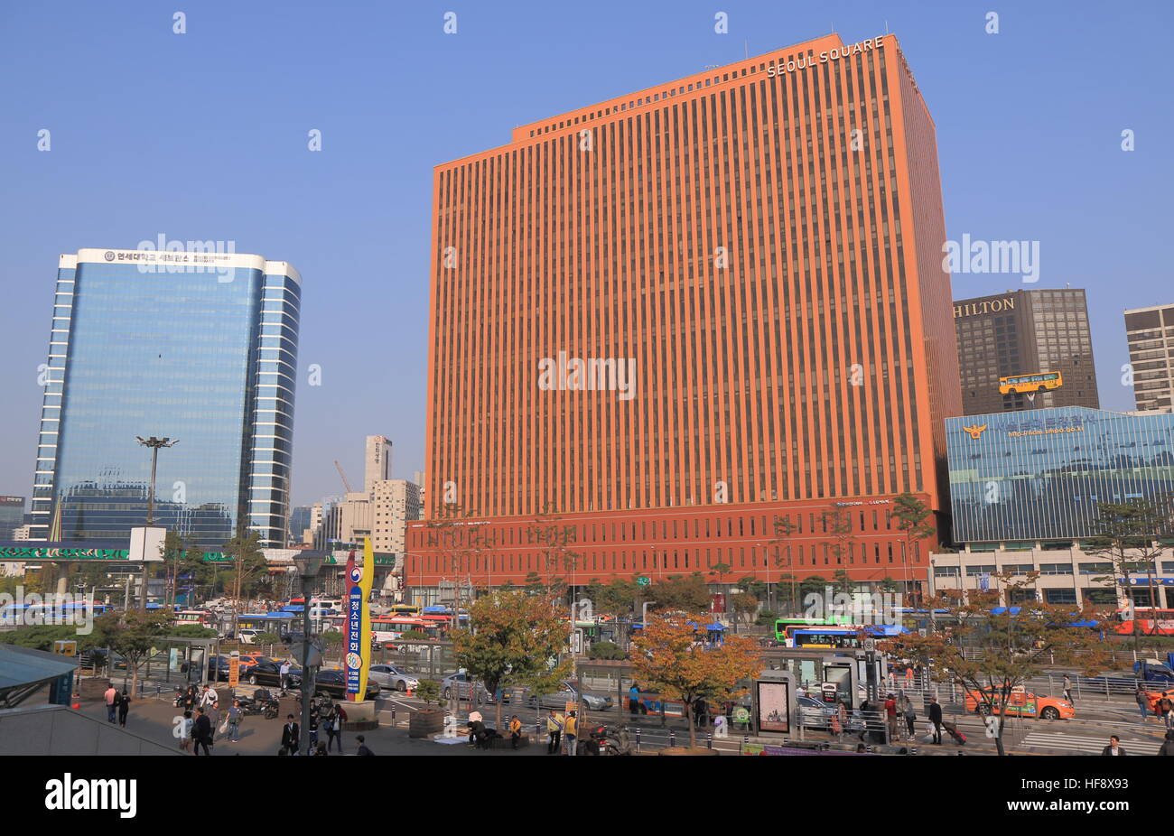 Seoul Square building cityscape in Seoul South Korea Stock Photo - Alamy