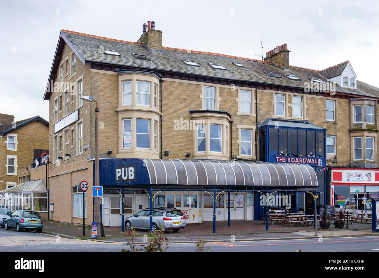 The boardwalk pub in Morecambe Lancashire UK Stock Photo - Alamy