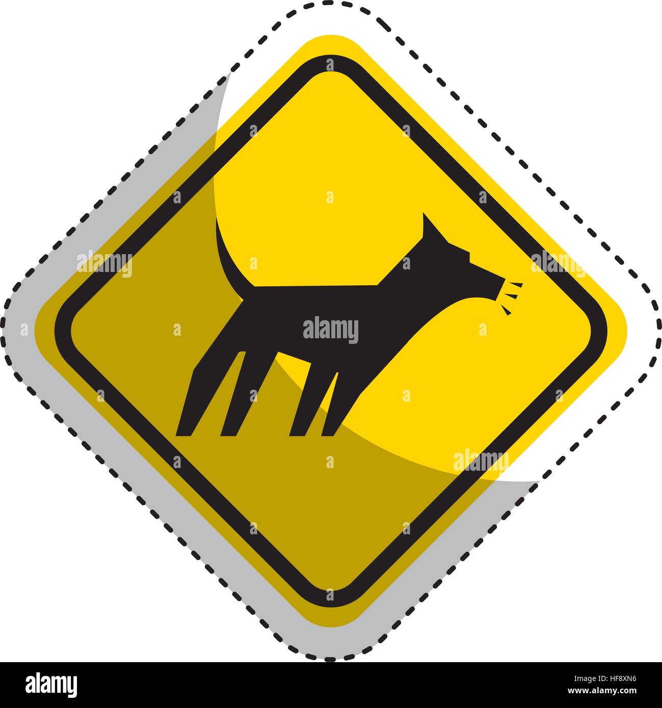 dog signal traffic isolated icon vector illustration design Stock ...