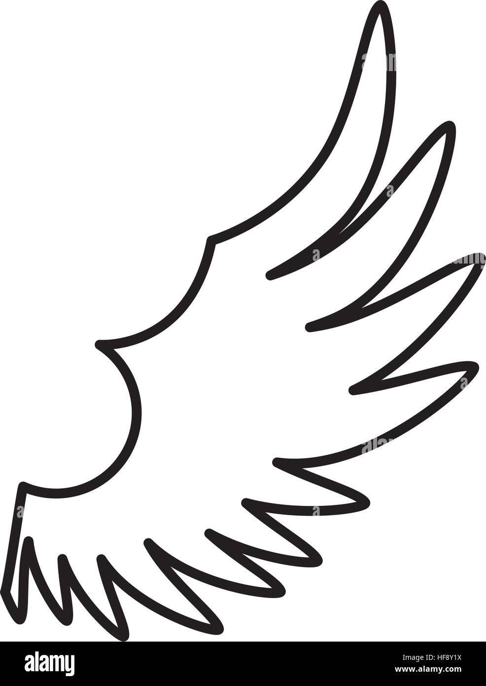 elegant frame with wings vector illustration design Stock Vector Image ...