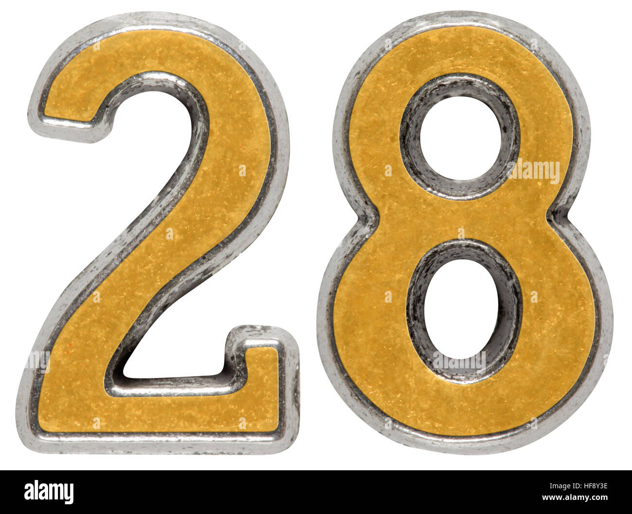 Numeral 28 twenty eight hi-res stock photography and images - Alamy