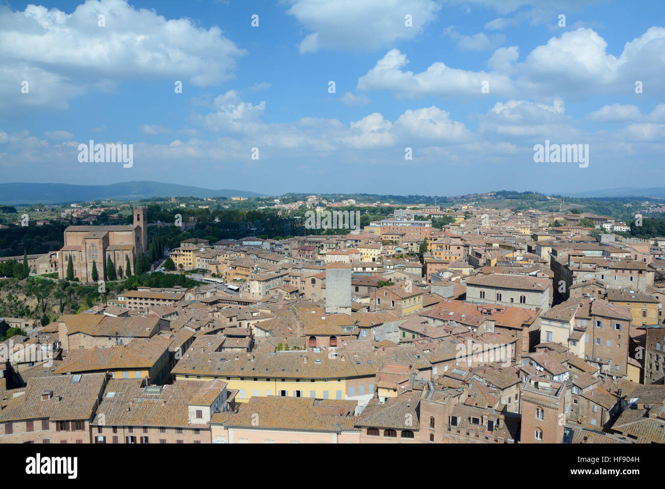 Aerial view of medieval Siena city in Tuscany, Italy Stock Photo - Alamy