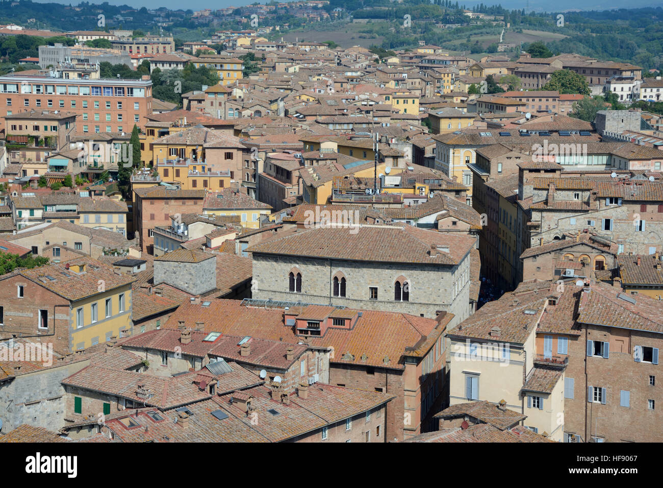 Aerial view of medieval Siena city in Tuscany, Italy Stock Photo - Alamy