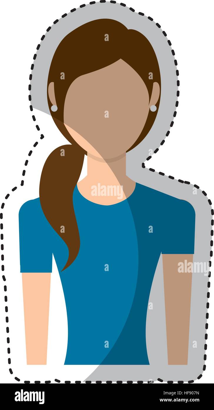 woman athlete avatar character vector illustration design Stock Vector ...