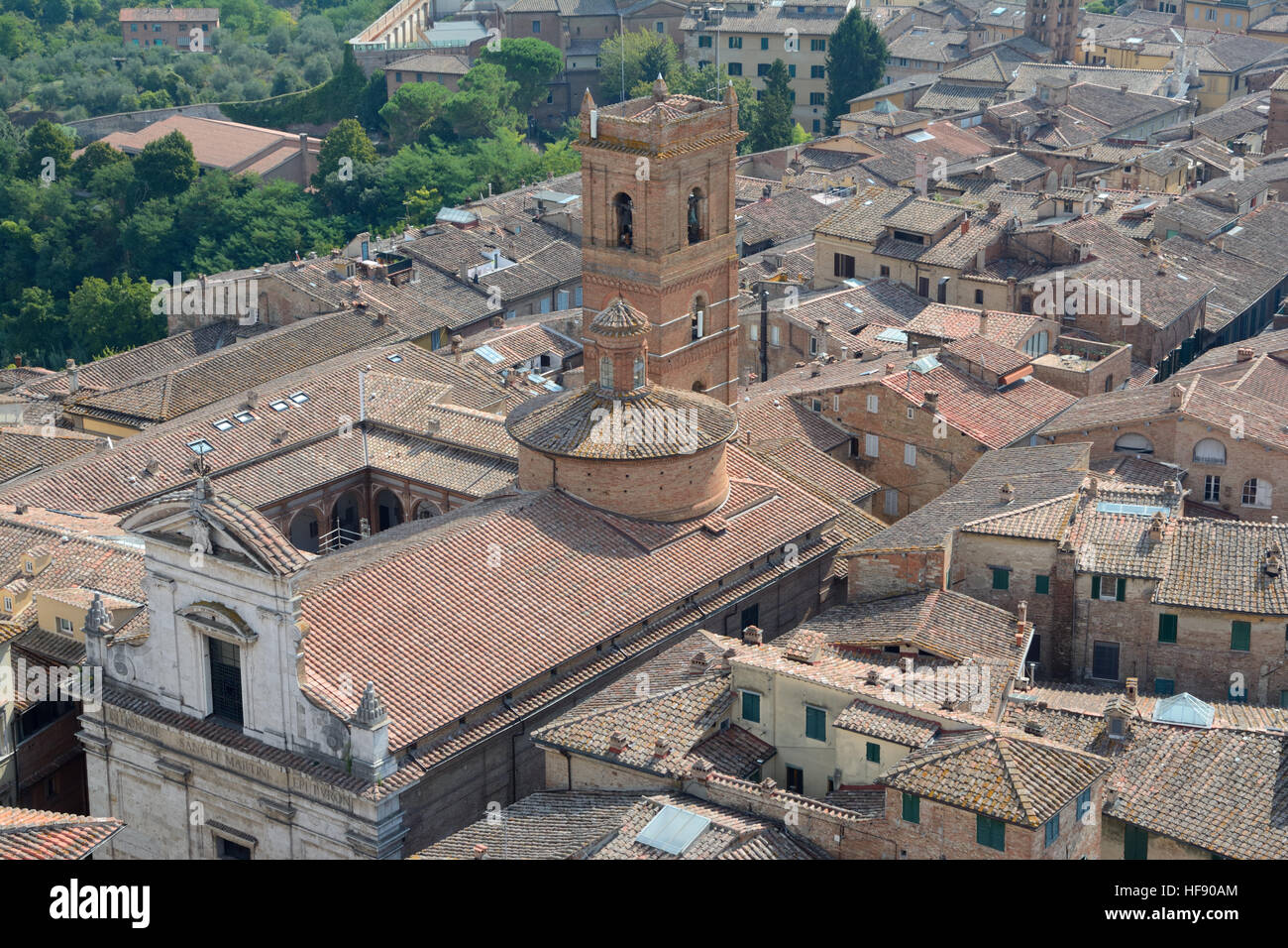Aerial view of medieval Siena city in Tuscany, Italy Stock Photo - Alamy