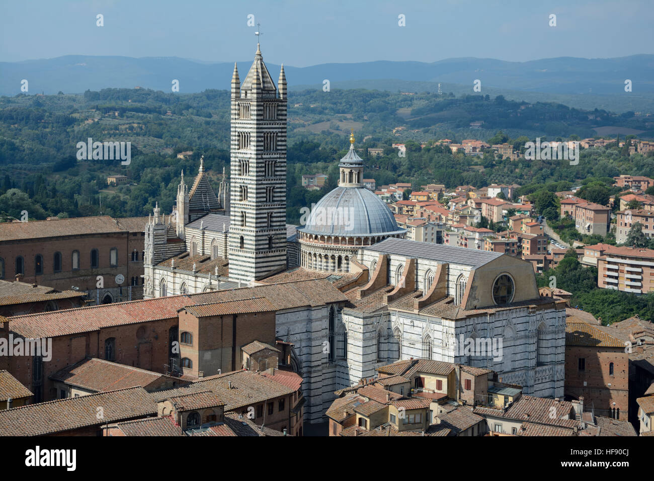 Aerial view of medieval Siena city in Tuscany, Italy Stock Photo - Alamy