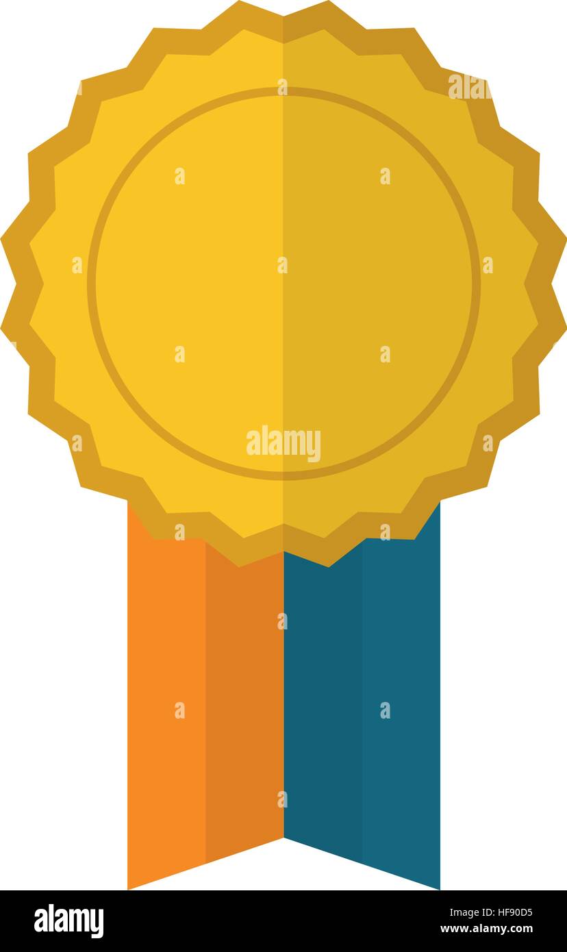 Medal Award ribbon icon vector illustration graphic design Stock Vector ...