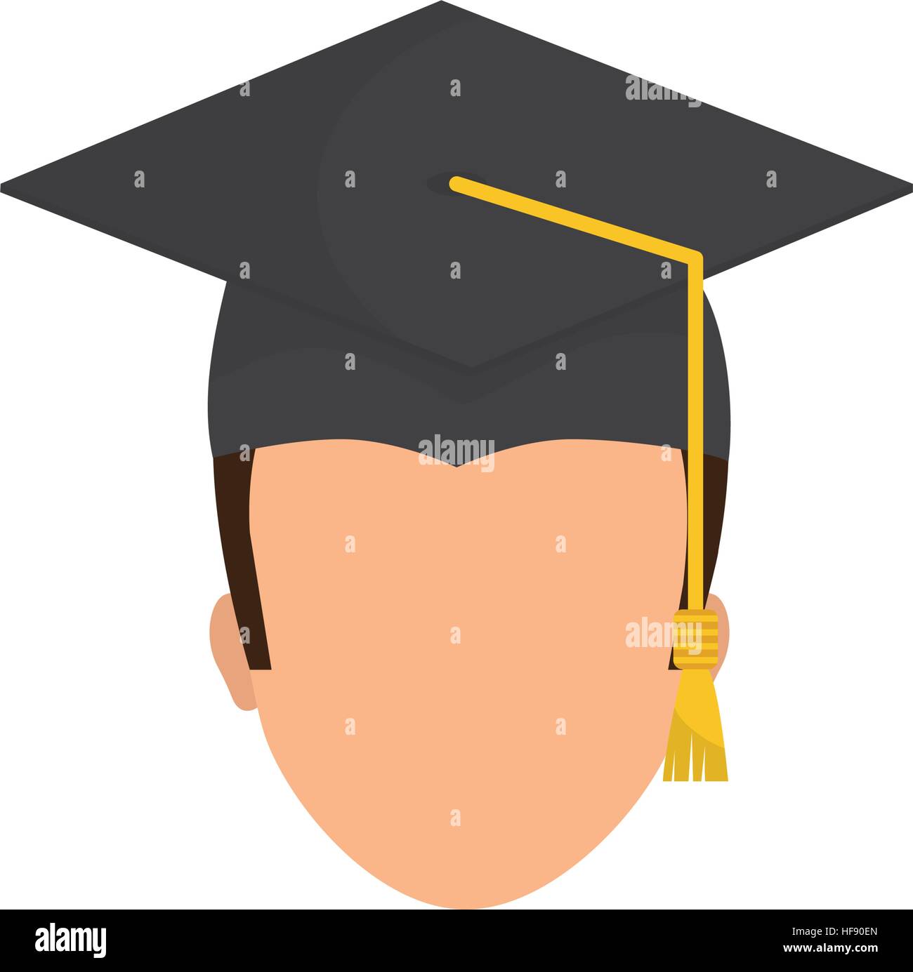 Young student graduation icon vector illustration graphic design Stock ...