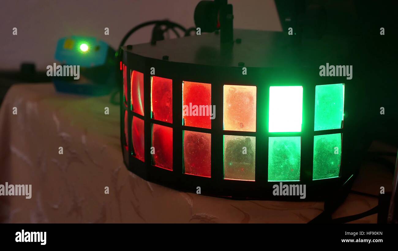 disco light lumiere flashes different colors background Stock Photo - Alamy