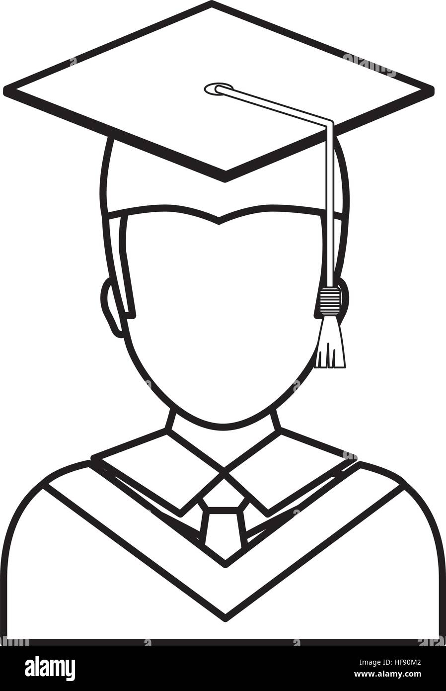 Young student graduation icon vector illustration graphic design Stock ...