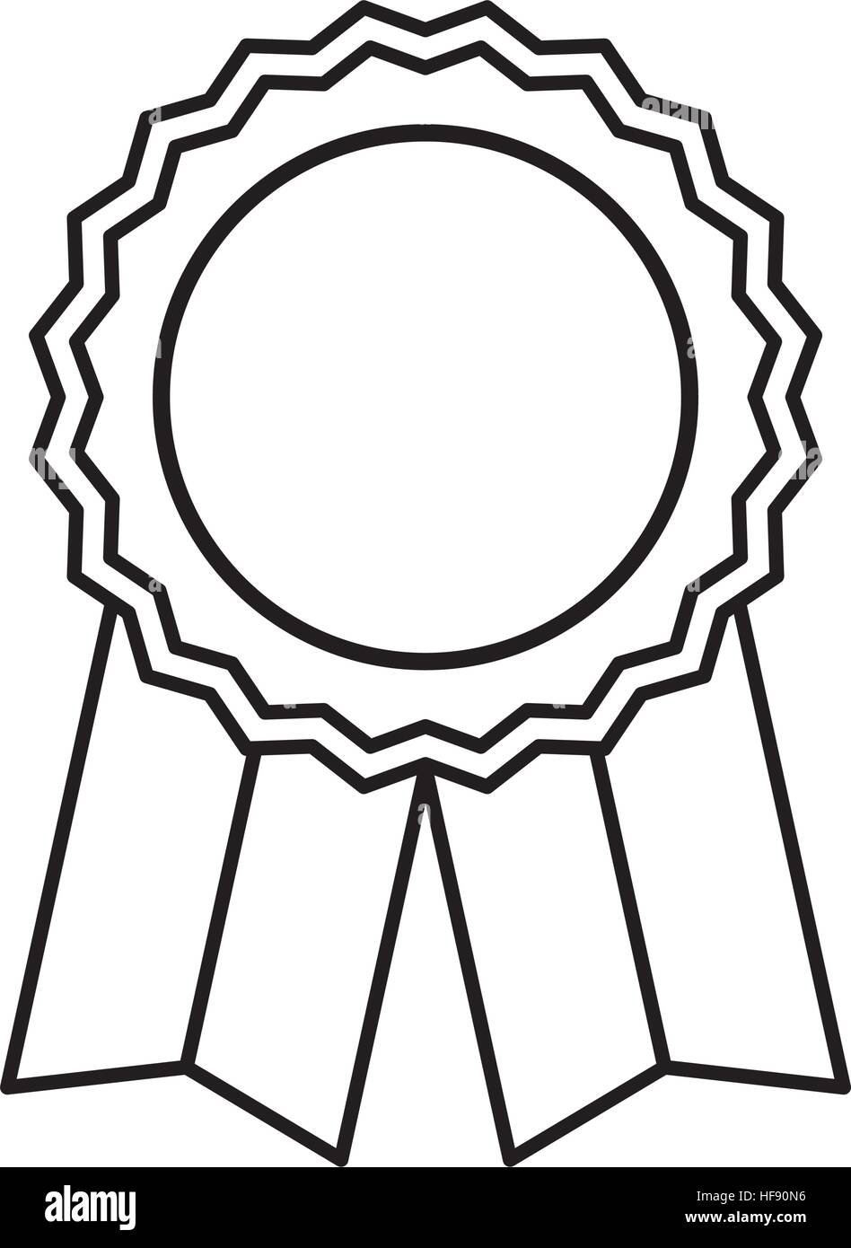 Winner Ribbon Outline