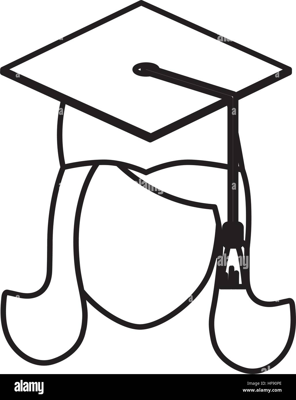 Young student graduation icon vector illustration graphic design Stock ...