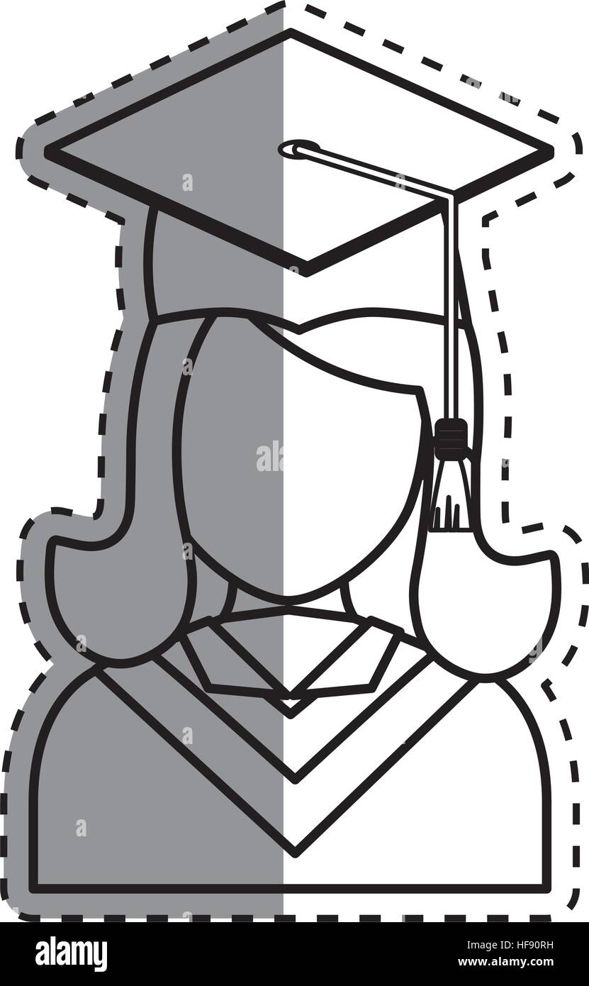 Young student graduation icon vector illustration graphic design Stock ...