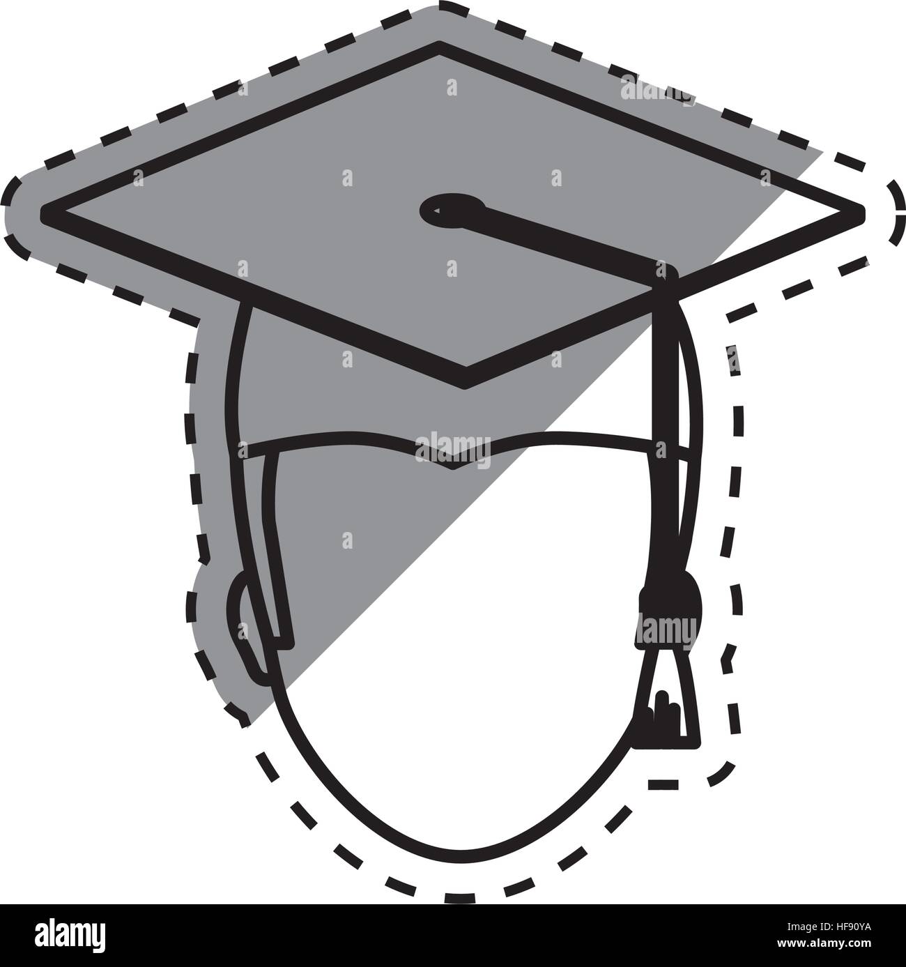 Young student graduation icon vector illustration graphic design Stock ...