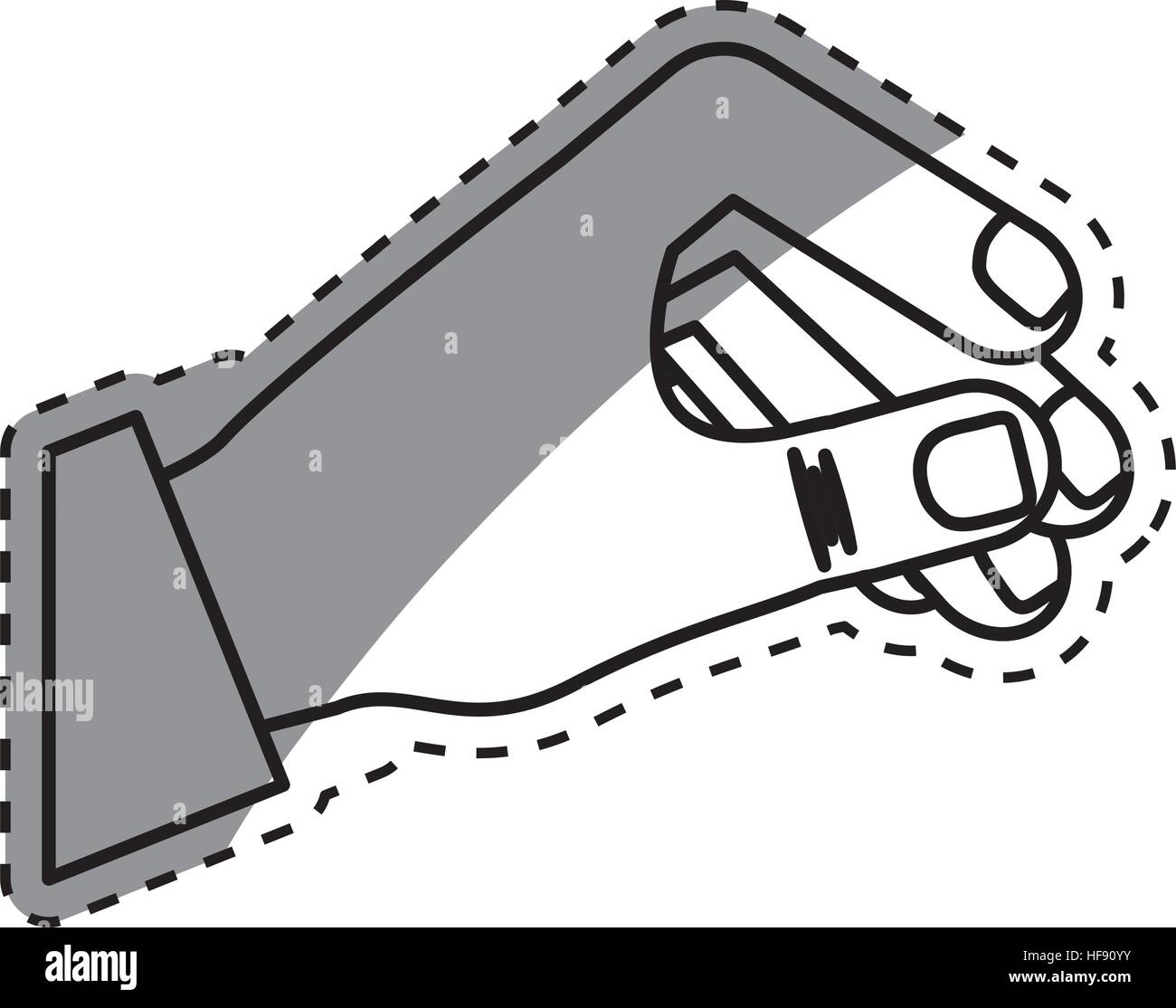 Hand holding something icon vector hi-res stock photography and images ...