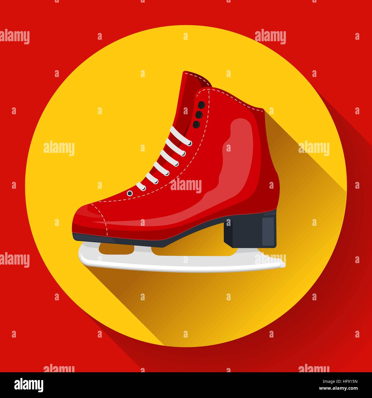 Ice skate boot icon cartoon hi-res stock photography and images - Alamy